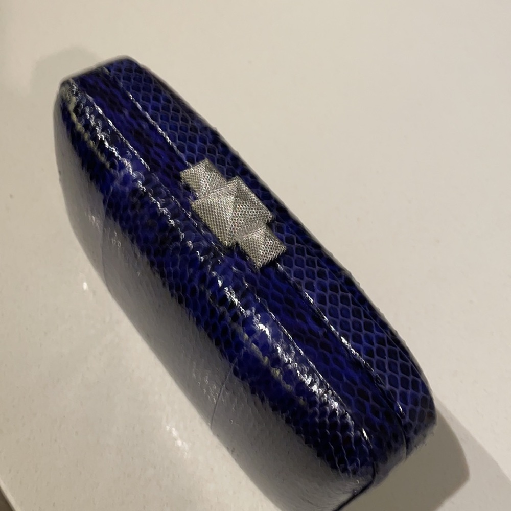 Rare Rebecca Minkoff (stunning) Blue Python Evening b… - Gem
